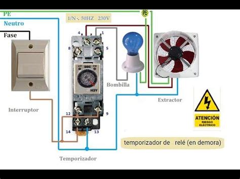 temporizador de relé en demora Lenguaje ladder Instalación electrica Esquemas electricos