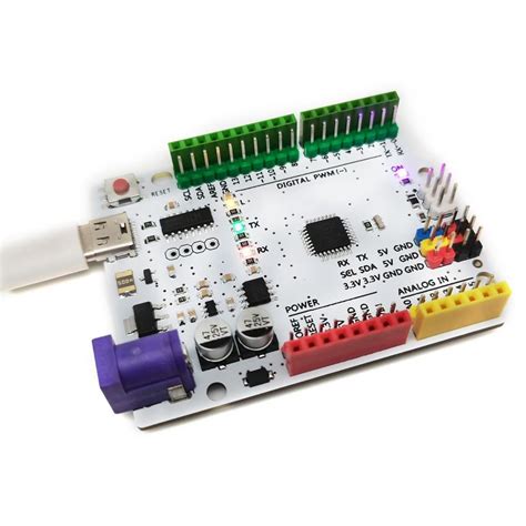 Development Board For Aduino Uno R White PCB Cmxelcs