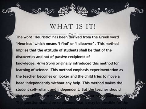 Methods Of Teaching Mathematics Heuristic Method Matehmatics Pptx