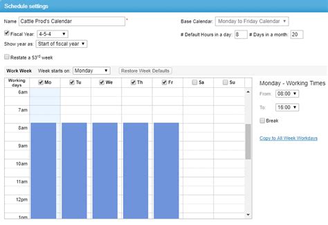 Configuring A Fiscal Calendar Clarizen Success