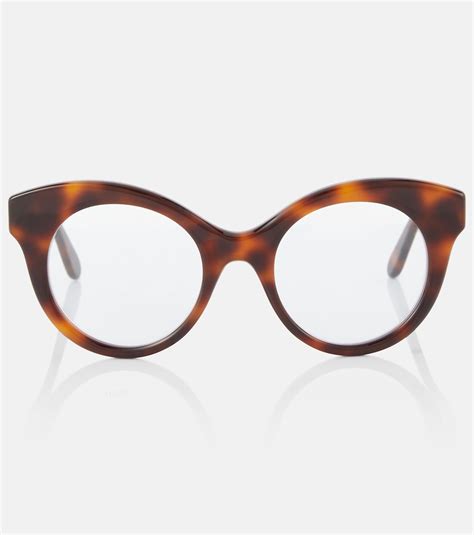 Curvy Round Glasses In Brown Loewe Mytheresa