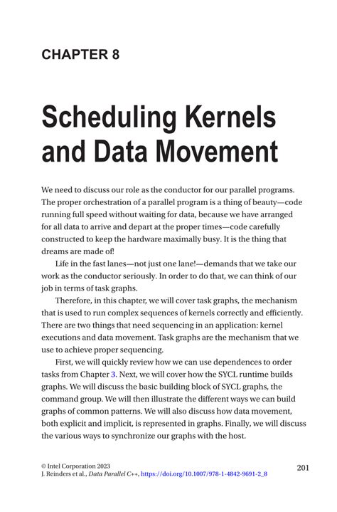 Pdf Scheduling Kernels And Data Movement