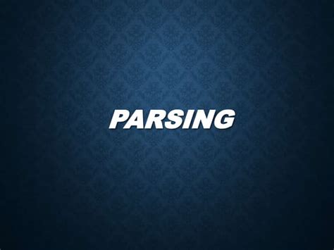 Parsing Automata Pptx Programming Languages Computing