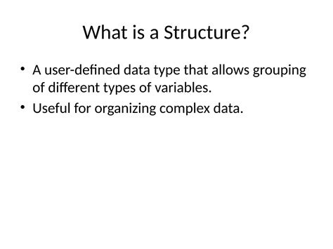 Powerpoint Presentation On Structures In C Programing Pptx Programming Languages Computing