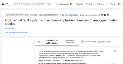 Extensional Fault Systems In Sedimentary Basins A Review Of Analogue