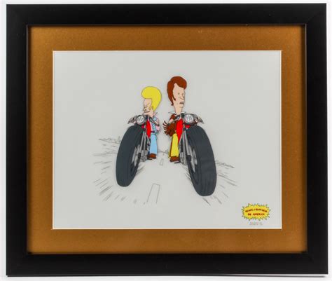 Beavis And Butthead Gang Of Two 16x19 Custom Framed Animation Serigraph