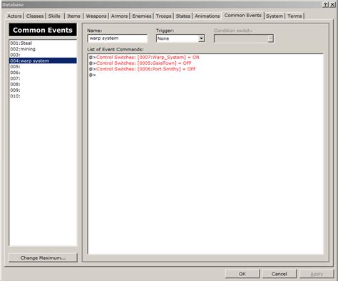 A Warp Event Based System Rmvxtuts