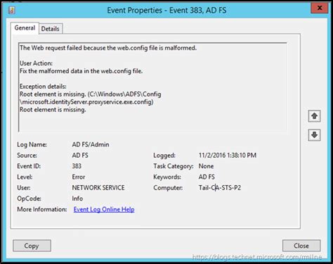 Web Application Proxy Service Not Starting Due To Malformed Configuration File Hello