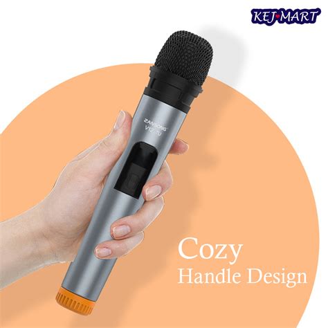 Zansong V12tu Professional Vhf Wireless Microphone Lcd Handheld Microphone V12 Mic With Usb