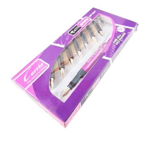 Carrlo 7 Nibs Calligraphy Pen T Set Black Ink