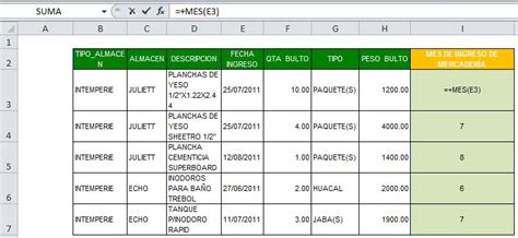 Función Month En Vba Excel Avanzado