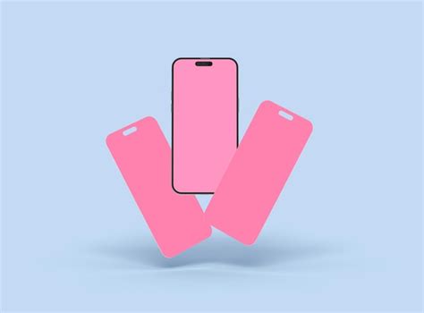 Premium Photo Phone 14 Pro Mockup And Some Separated Screens Floating