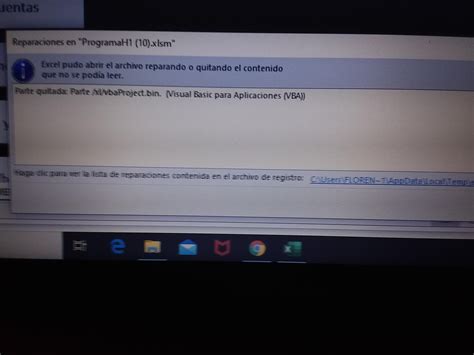 Error Parte Quitada Macros Y Programación Vba Ayuda Excel