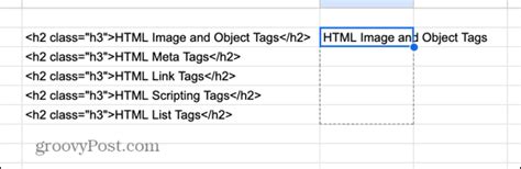 How To Remove HTML Tags In Google Sheets