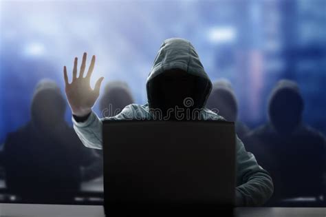 Hacker At Laptop Malware And Virus Stock Image Image Of Security Cyberspace 277850935