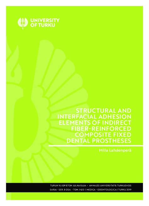 Pdf Structural And Interfacial Adhesion Elements Of Indirect Fiber