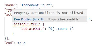 Property ActionFilter Is Not Allowed Issue Serverlessworkflow Synapse GitHub