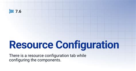 Resource Configuration 76