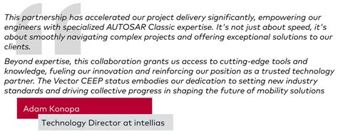 Vector Certified Embedded Program Vector Vector Certified Embedded Program Vector