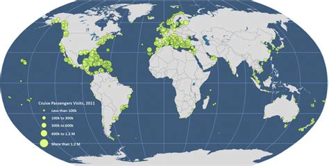 the global cruise port system 2011 source own compilation based on