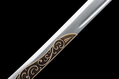 Hand Forged Tang Dao Sword 43 Heat Treated Steel With Dragon Motifs