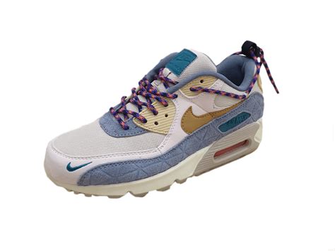 Nike Air Max 90 белые с синим и серым нубук мужские (40-44) — купить в ...
