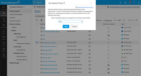 Policy Enforcement Password Manager Pro