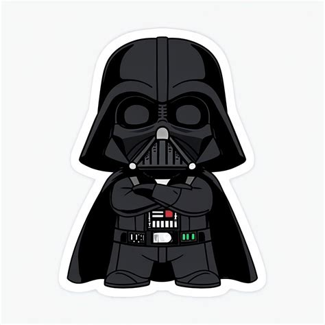 Darth Vader With Middle Fingers Raised Sticker Playground In Star Wars Stickers Star