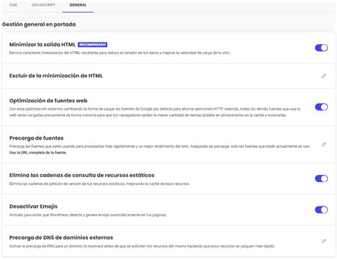Sg Optimizer Configuración Del Plugin De Caché