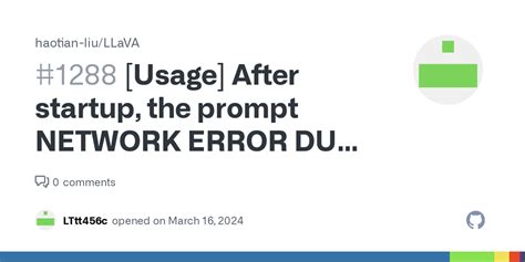 Usage After Startup The Prompt Network Error Due To High Traffic Please Regenerate Or