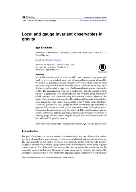 Local And Gauge Invariant Observables In Gravity