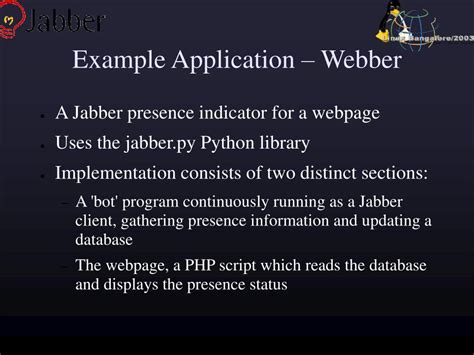 Ppt Programming And Extending Jabberxmpp Powerpoint Presentation