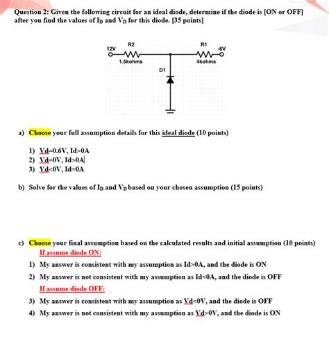 Solved Question 2 Given The Following Circuit For An Ideal Chegg Com