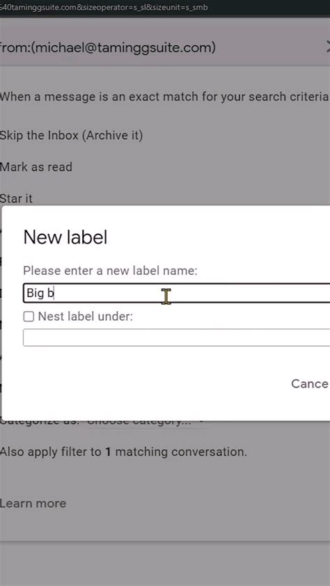 Creating Gmail Labels With Filters R Gsuite
