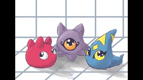 Art Timelapse Stare Down With Kuramon Punimon And Ketomon デジモン