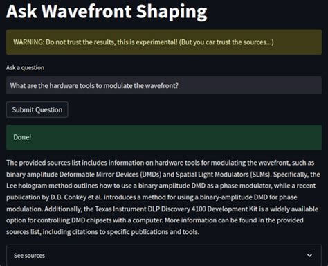 Wavefront Shaping Gpt Chat Bot