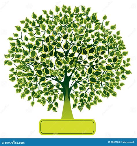 Albero verde illustrazione di stock. Illustrazione di nave - 9287100