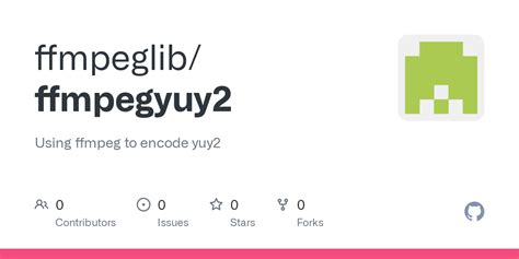 GitHub Ffmpeglib Ffmpegyuy Using Ffmpeg To Encode Yuy