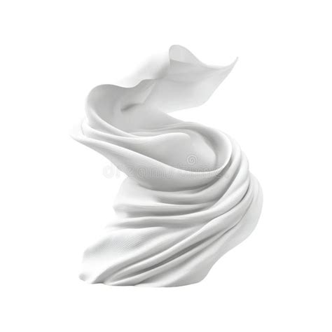 Abstract Fabric Sculpture Elegance And Fluidity In Modern Art Stock