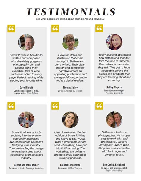 Testamonials — Triangle Around Town