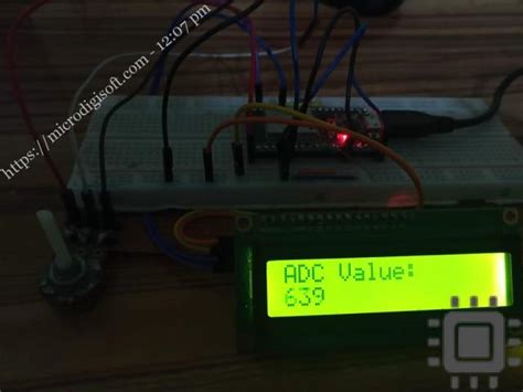 Esp32 Adc Read Analog Values With Lcd Display In Arduino Ide
