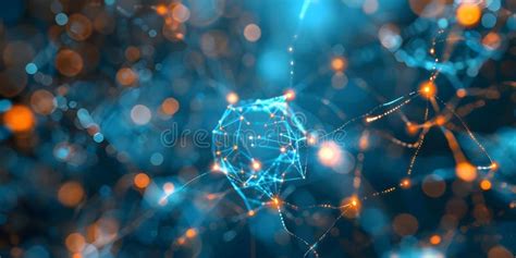 A Closeup Of A Complex Neural Network Showing Interconnected Axons