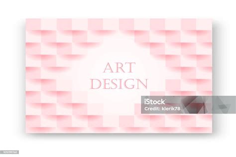 벽돌 그림자 텍스처와 추상 분홍색 배경입니다 3d 흰색 기하학적 배경 벡터 간단한 깨끗 한 흰색 질감 3차원 형태에 대한 스톡 벡터 아트 및 기타 이미지 Istock