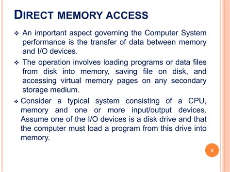 Direct Memory Access Controller Slidepptx
