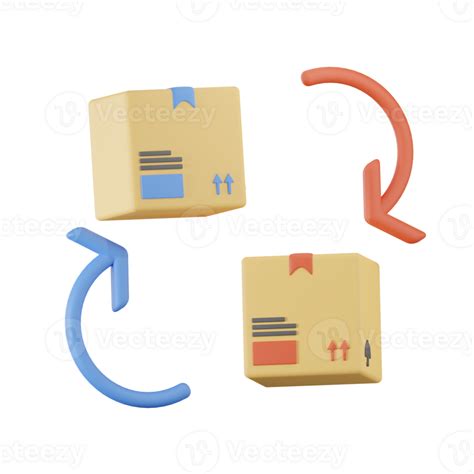 Delivery Return Delivey Package 3d Illustrations 27118871 Png