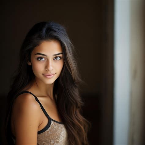 Mestizo Teen Captivating Smile And Diversity Premium Ai Generated Image