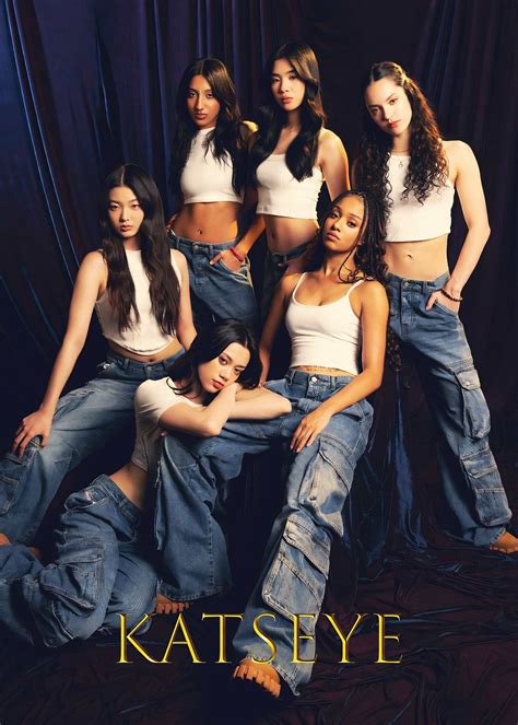 Katseye Fashion Group Photo Poster Picture Metal Print Paint By