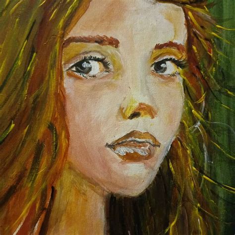 Картина «Рыжая девушка Холст Акрил 2022 г