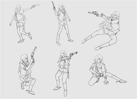Anime Female Action Poses