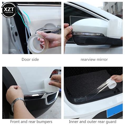 자동차 투명 도어 씰 투명 스티커 긁힘 방지 나노 테이프 범퍼 스트립 차량 보호차량용 스티커 Aliexpress